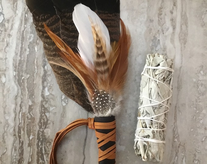 Smudging Kit, Ceremonial, Smudge Feather, White Sage, Energy, Cleansing ...