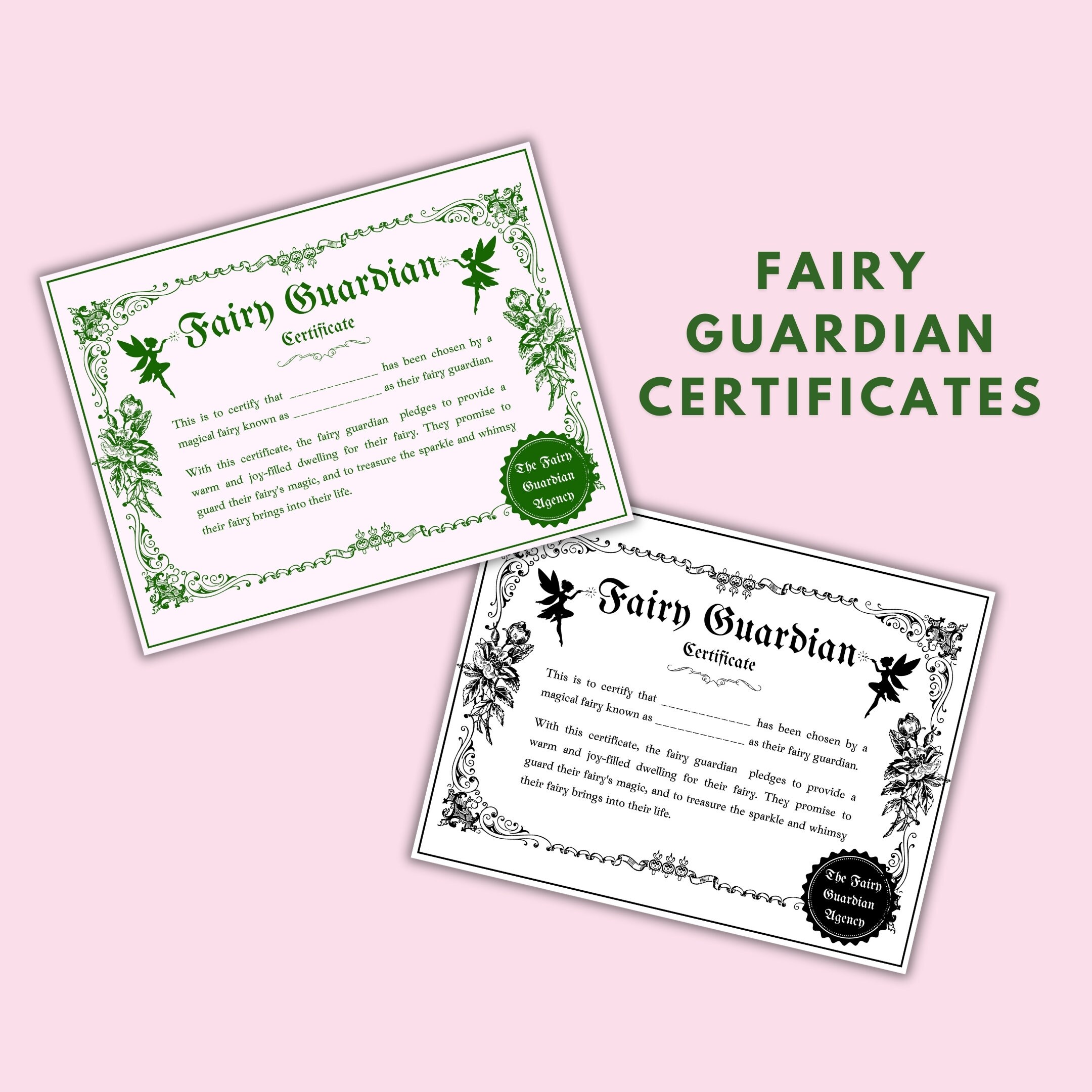 Adopt a Fairy Printable Party Kit | Instant Download | Girl's Birthday ...