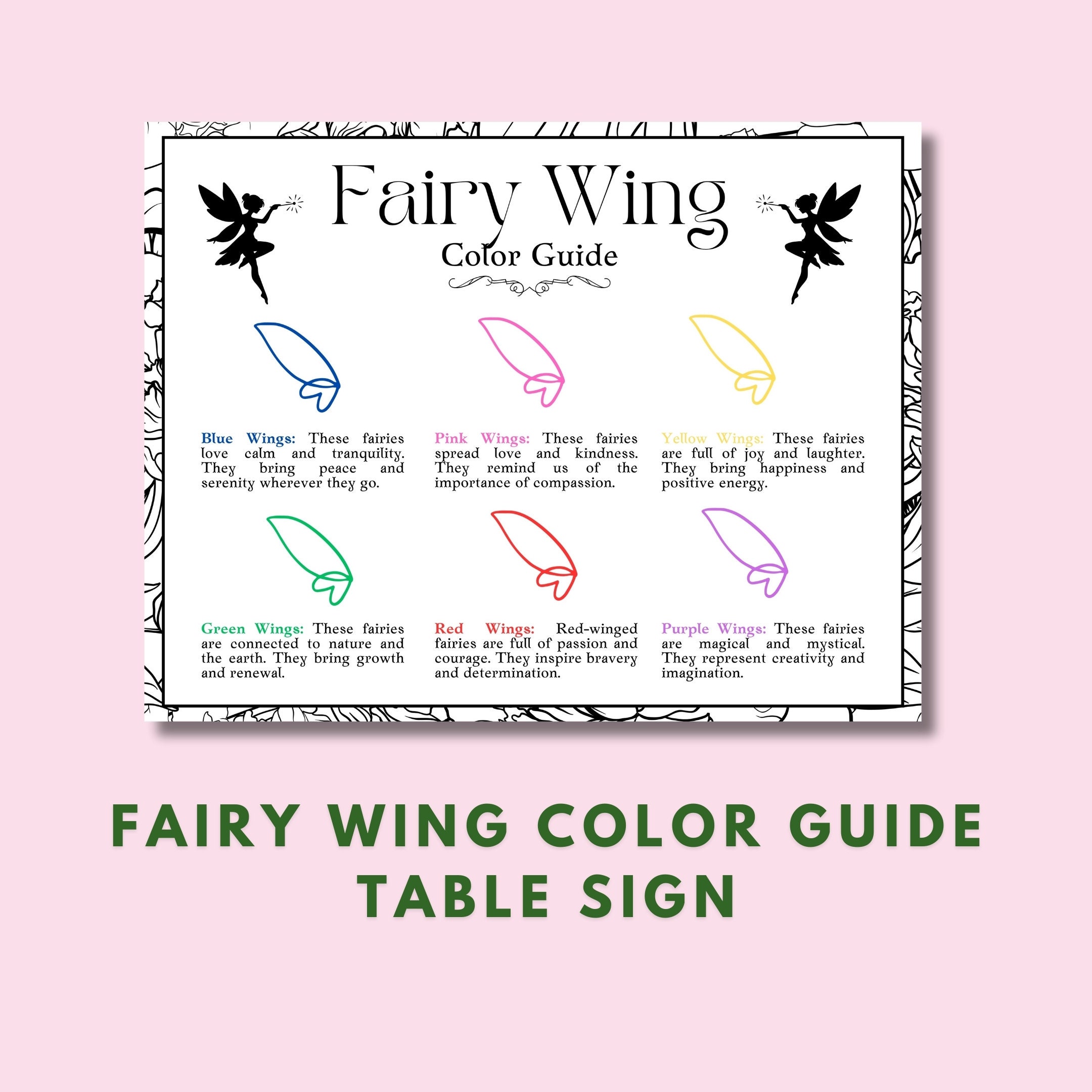 Adopt a Fairy Printable Party Kit | Instant Download | Girl's Birthday ...