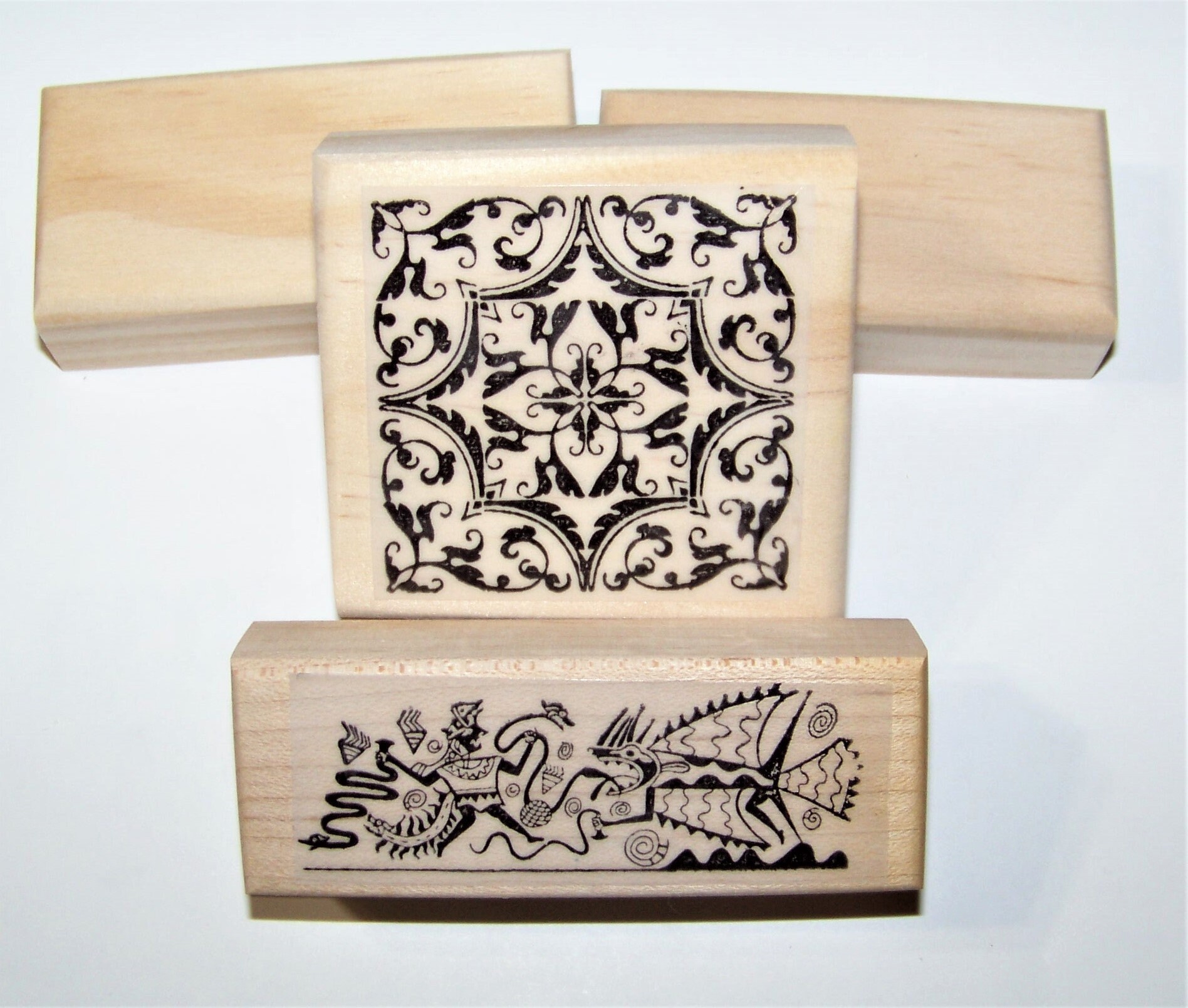 Craft Supplies & Tools Paper, Party & Kids 7 New Petroglyph rubber ...