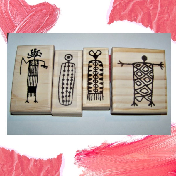 Rubber Stamps Rock Art - Etsy
