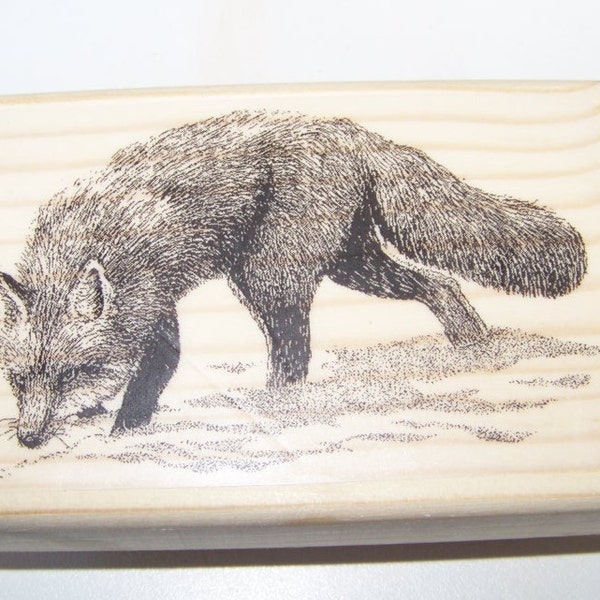 Fox Rubber Stamp - Etsy