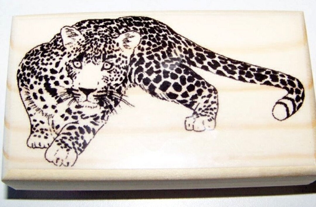 Cheetah Rubber Stamp Cub New Rubber Stamp Animal Rubber Stamp - Etsy