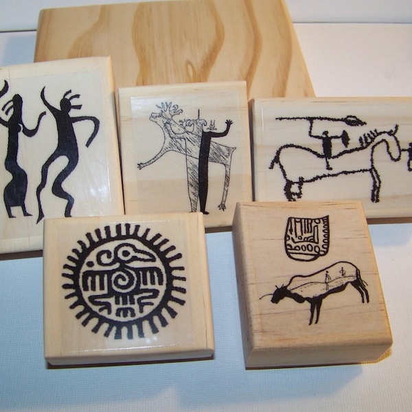 Rubber Stamps Rock Art - Etsy