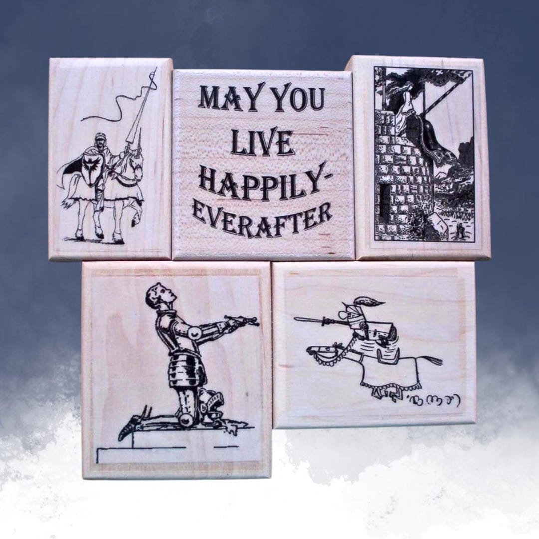 5 Knights Rubber Stamps KNIGHTS, CHIVALRY, Happily Ever After - Etsy