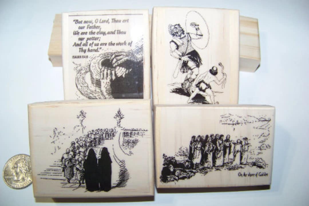 Spiritual Rubber Stamps Religious Rubber Stamp Set 4 New Rubber Stamps ...