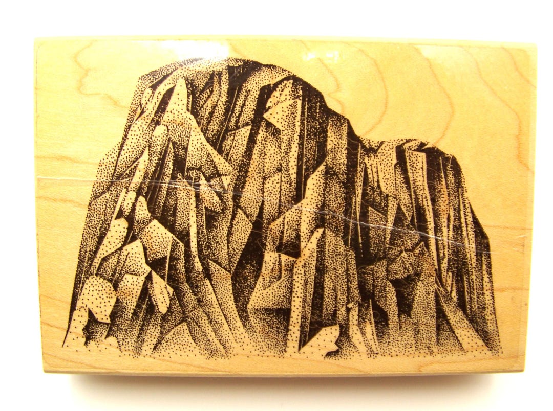 Rare Stampscapes Mountain | New Rubber Stamp | Scenic Rocky Mtns Stamps ...