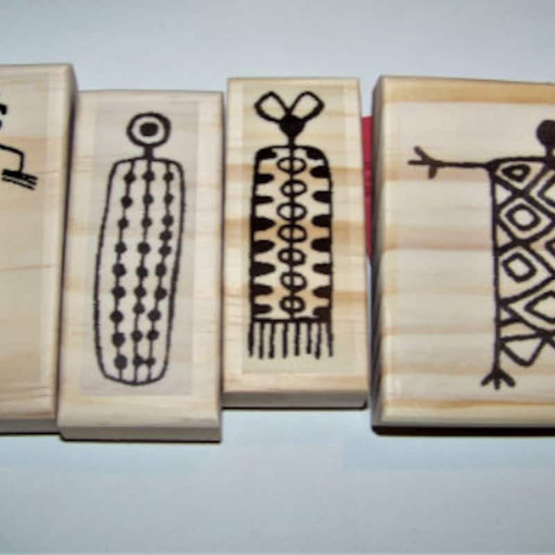 Rubber Stamps Rock Art - Etsy