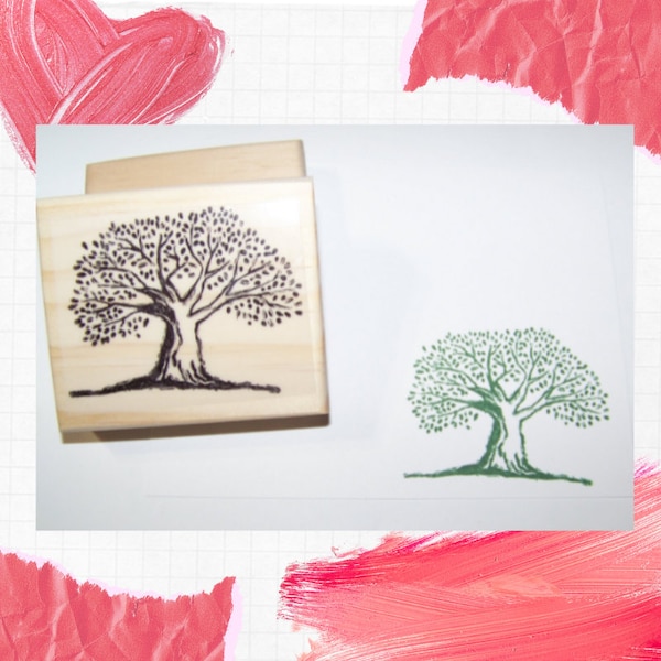 Tree Rubber Stamp - Etsy