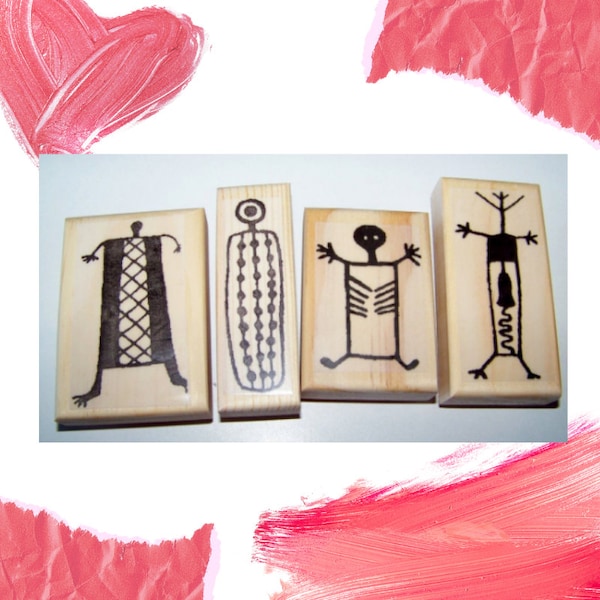 Rubber Stamps Rock Art - Etsy