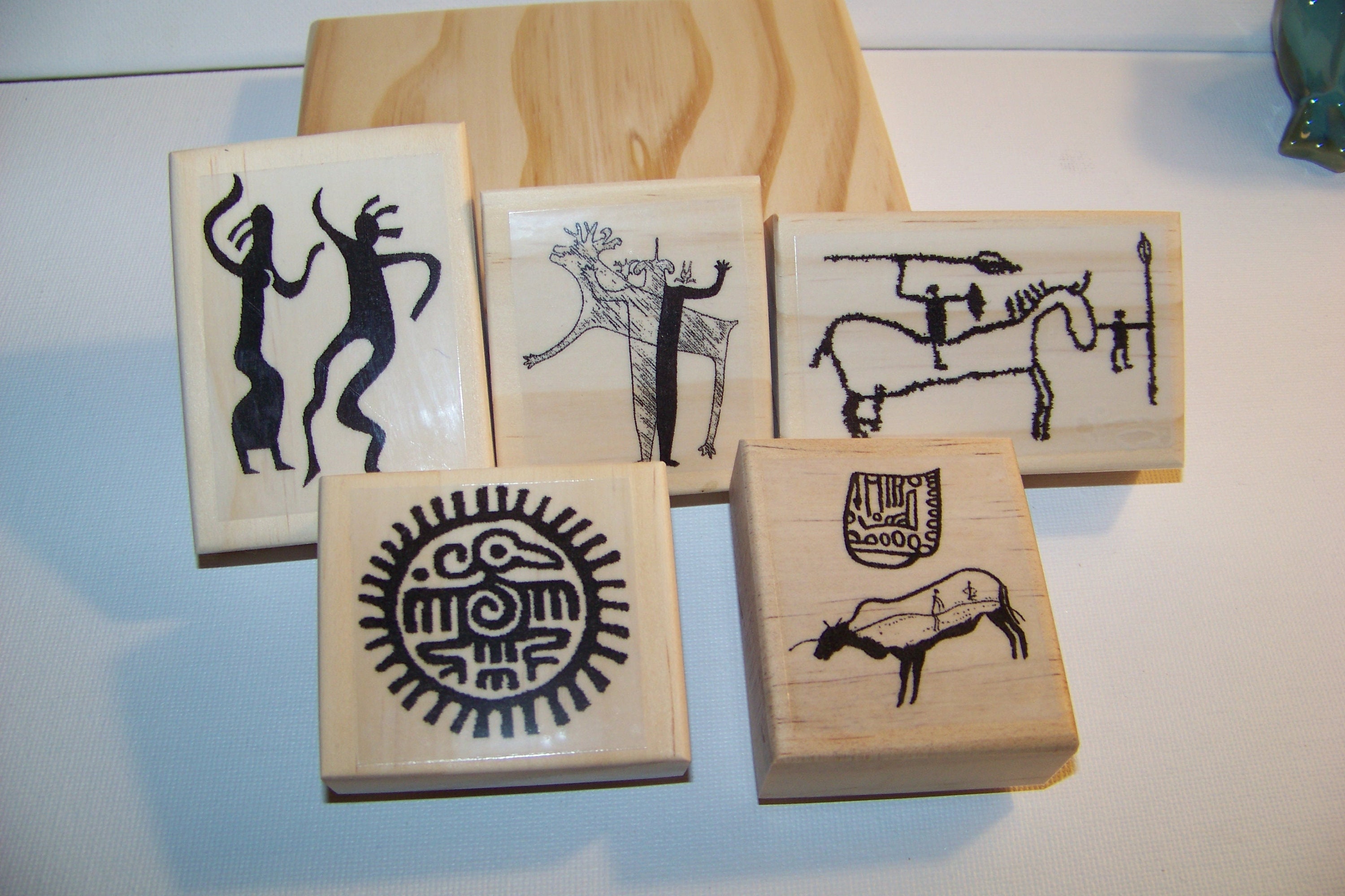 Cave Art Rubber Stamps Petroglyph Rubber Stamps 5 Petroglyph Stamp Rock ...