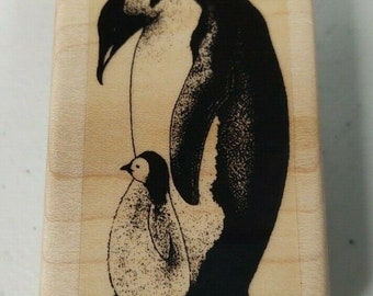 Penguin Stamp | Etsy