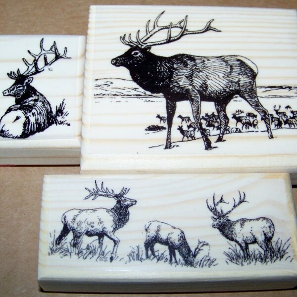 Deer Rubber Stamp - Etsy