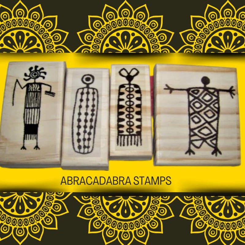 Rubber Stamps Rock Art - Etsy