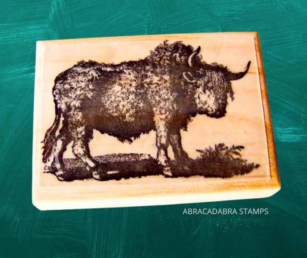 Highland Cow Rubber Stamp New Mounted Rubber Stamp - Etsy
