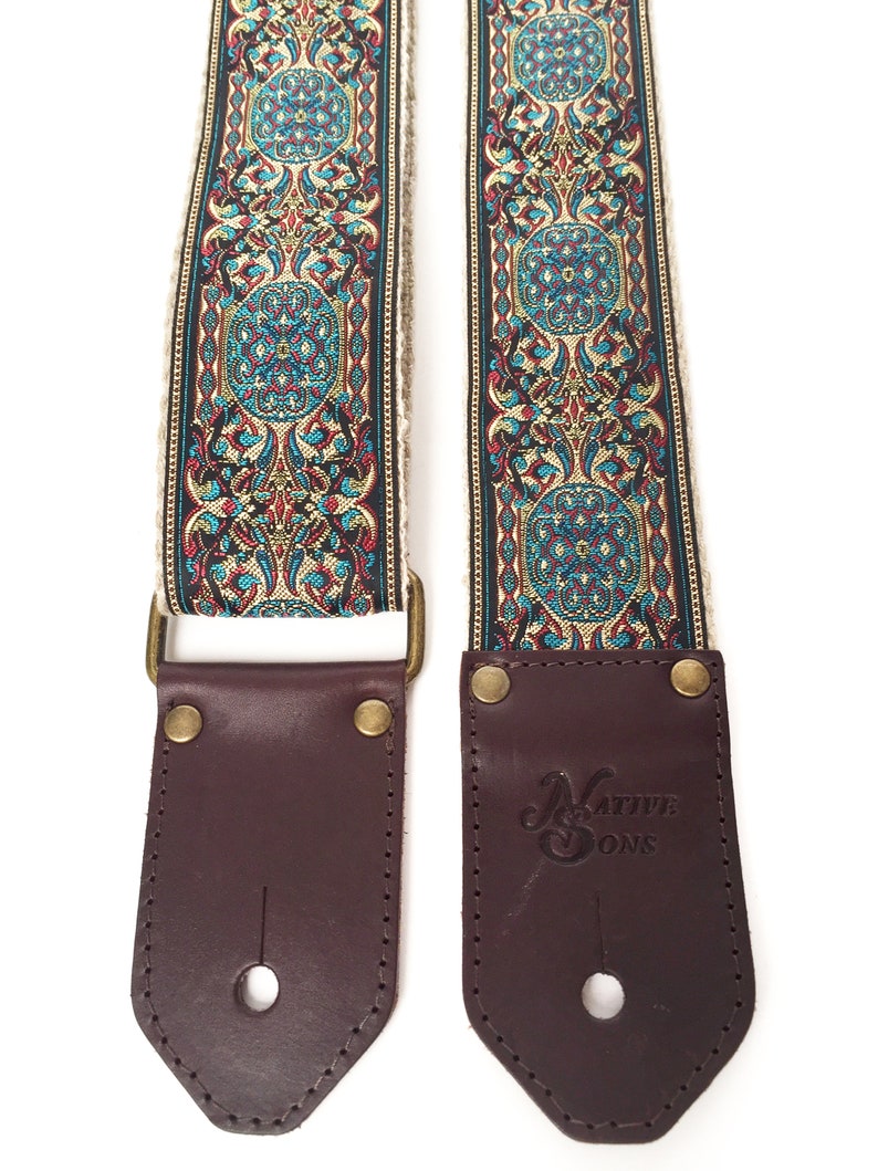 The Calypso Guitar Strap by Native Sons - Vintage Style Tapestry Strap ...