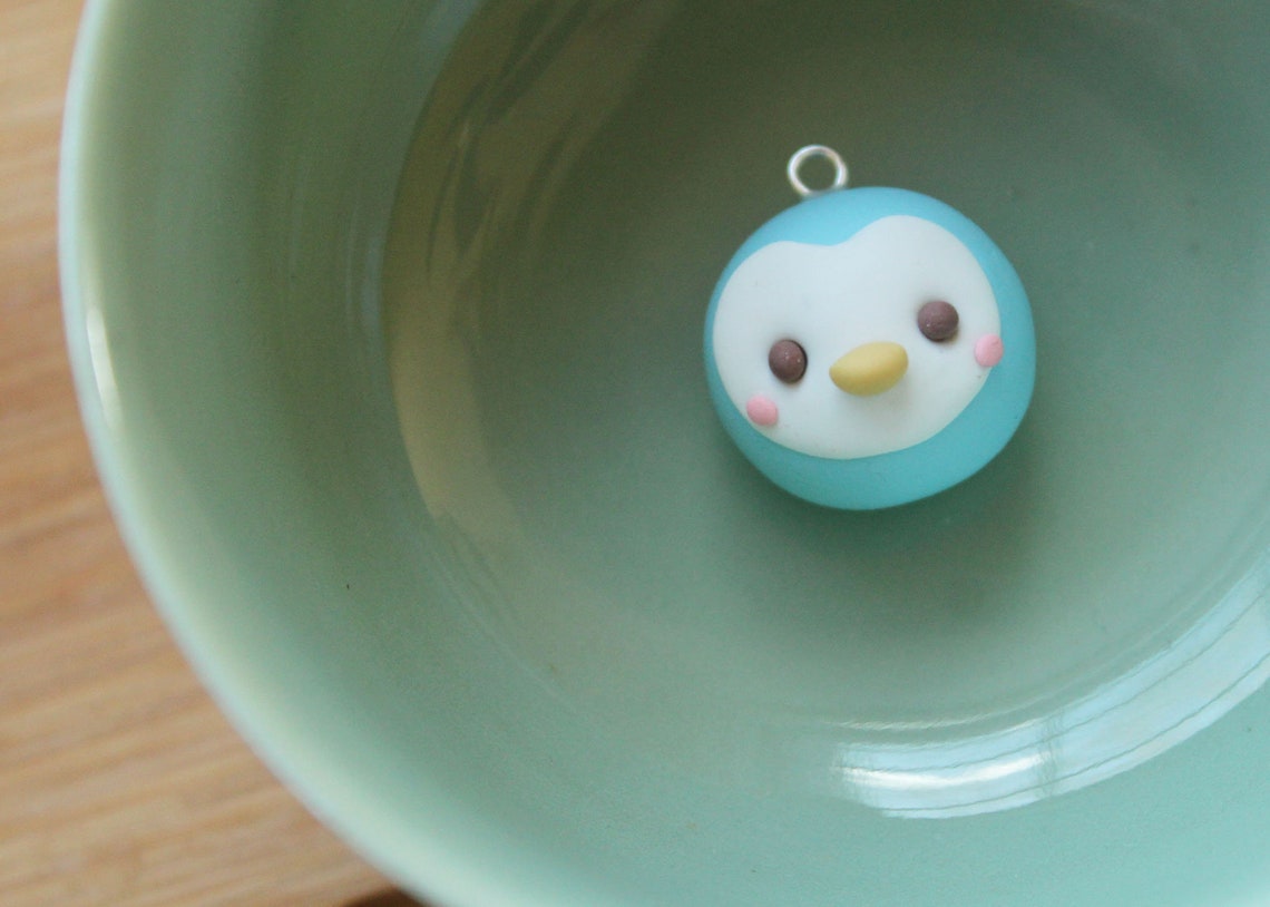 Polymer Clay Animal Bun Charms | Etsy