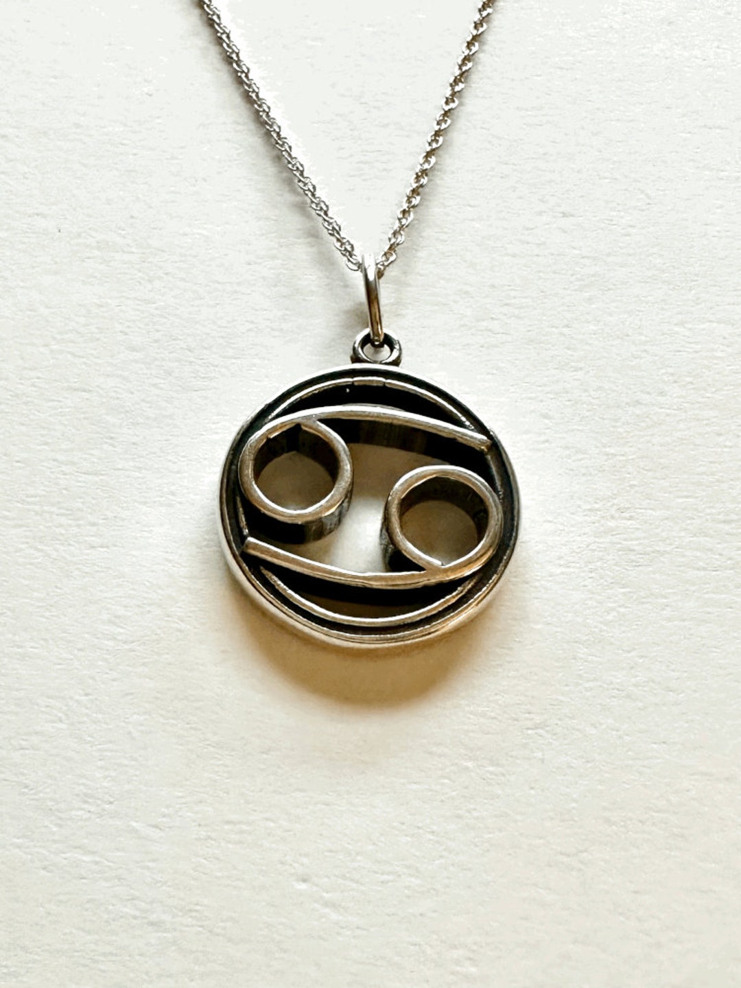 Cancer Zodiac Necklace Pendant Cancer Zodiac Necklace Sterling Silver ...