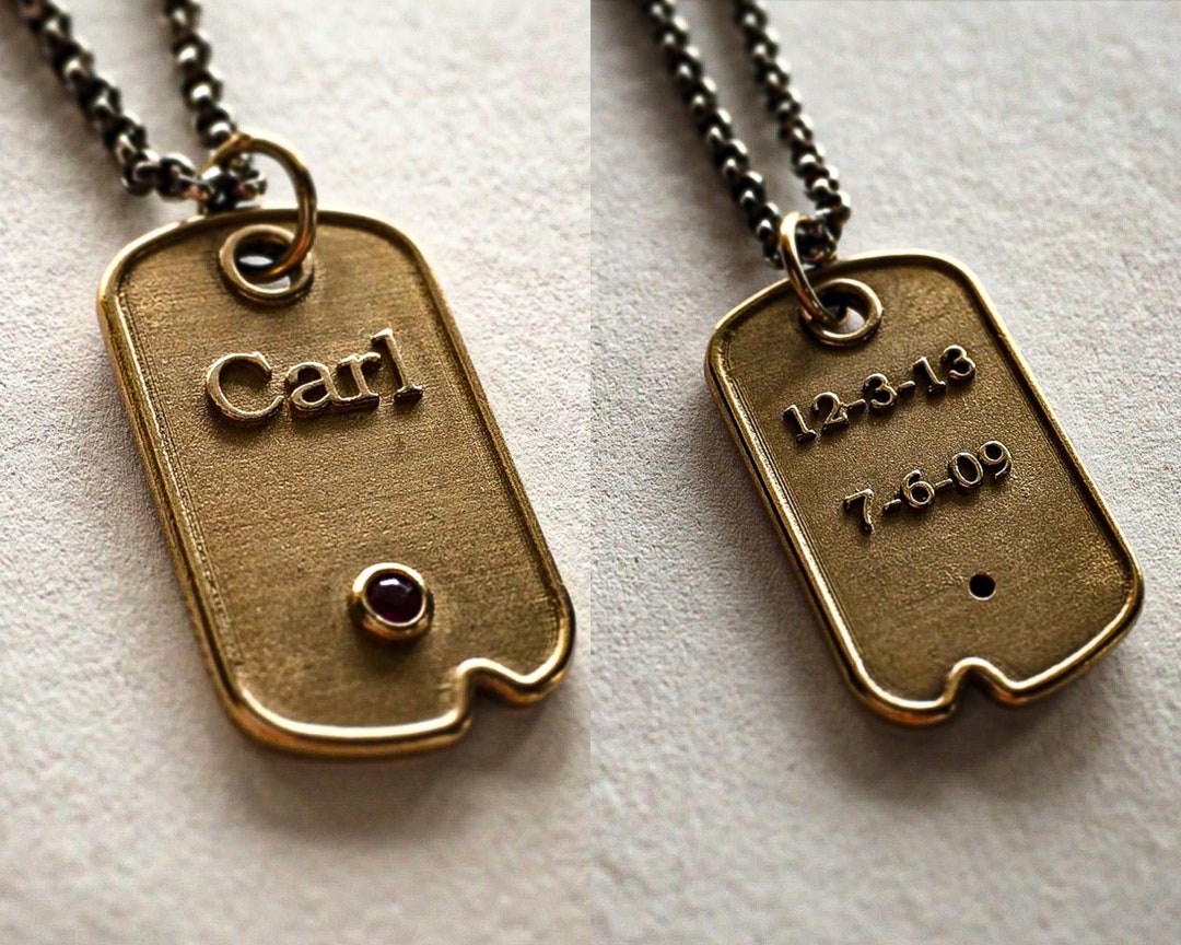 Personalized Dog Tags Memorial Necklace Dog Loss Gift for Man Dog ...