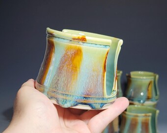 Hand Thrown Pottery Kitchen Sponge Holder, Kitchen Sink Ceramic Sponge ...