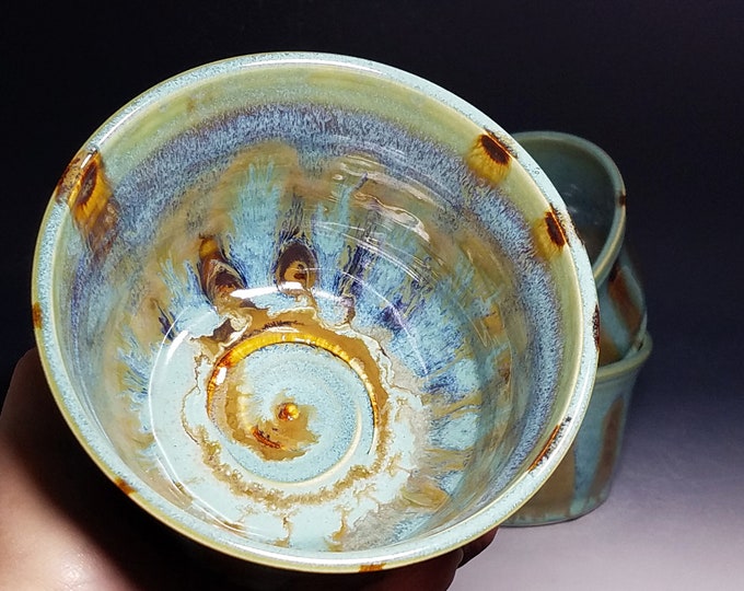 Hand Thrown Set of Two (2) Thrown Pottery Bowls, Ceramic Cereal or Soup ...