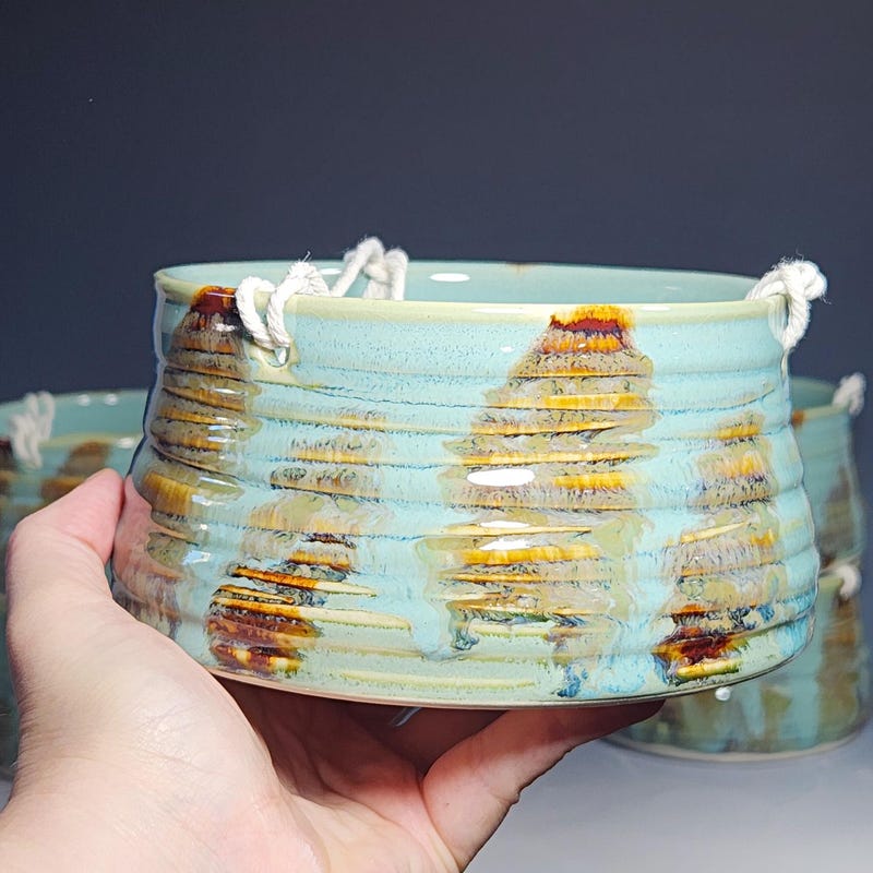 Hand Thrown Planter With - Etsy