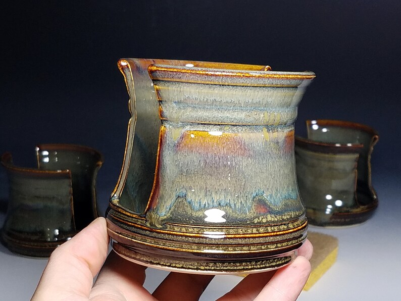 Hand Thrown Pottery Sponge Holder Kitchen Sink Ceramic Sponge - Etsy