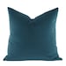 Teal Green/ Blue Velvet Throw Pillow Cover Perfect Teal - Etsy
