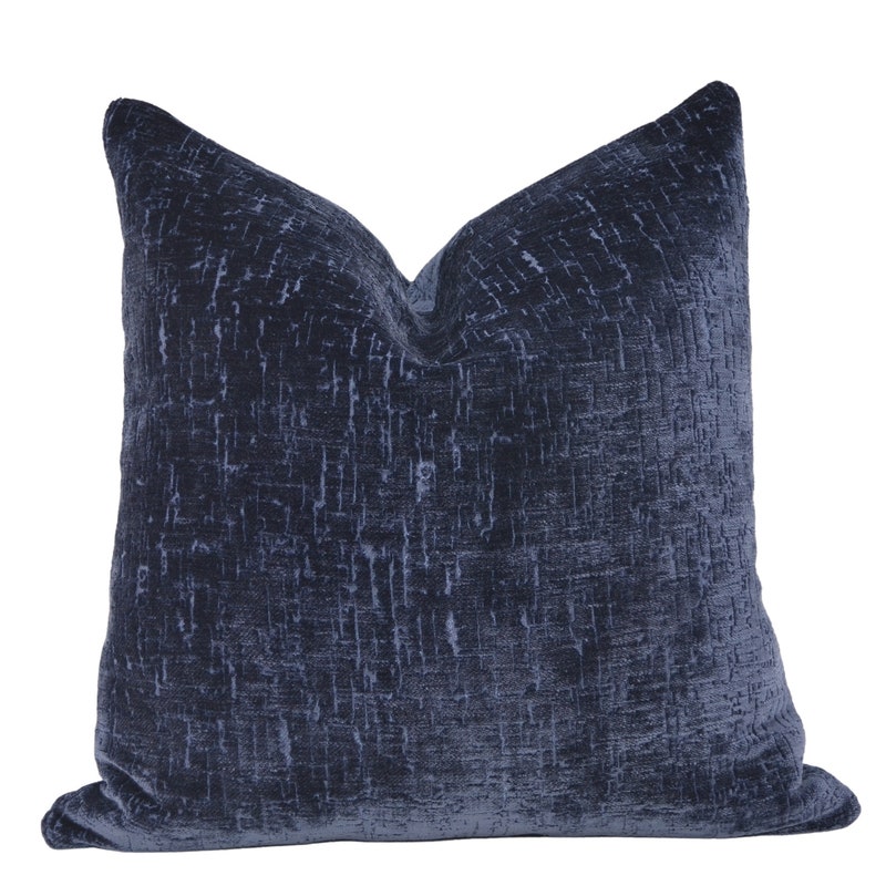 Navy Velvet Pillow - Etsy