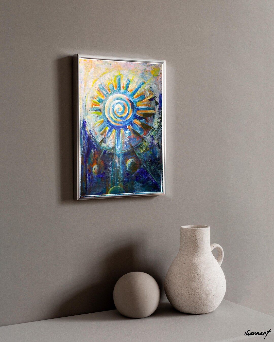Native American Sun Design. Printable Abstract Art for Wall. Diannart ...