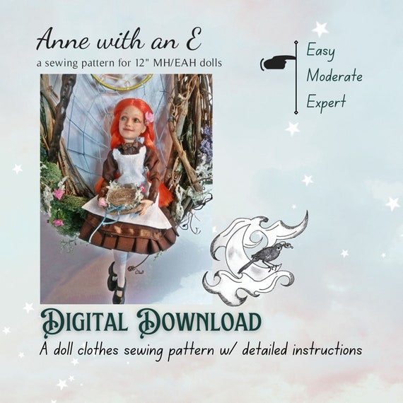 Anne With an E Digital Sewing Pattern for 12 MH/EAH - Etsy