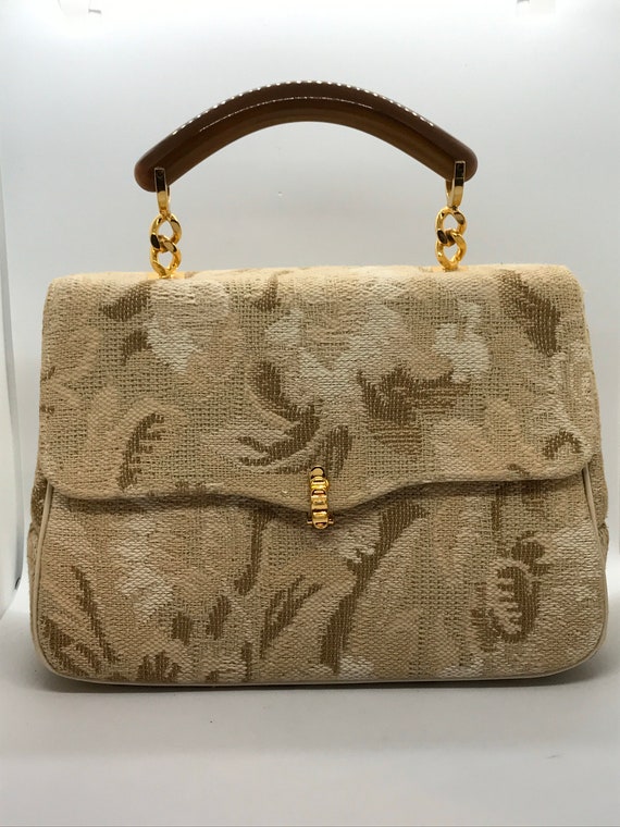 Vintage Structured handbag Morris Moskowitz handbag T… - Gem