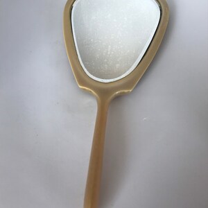 Vintage Hand Mirror 1920s Dupont Pyralin Labelle Ivory Hand | Etsy