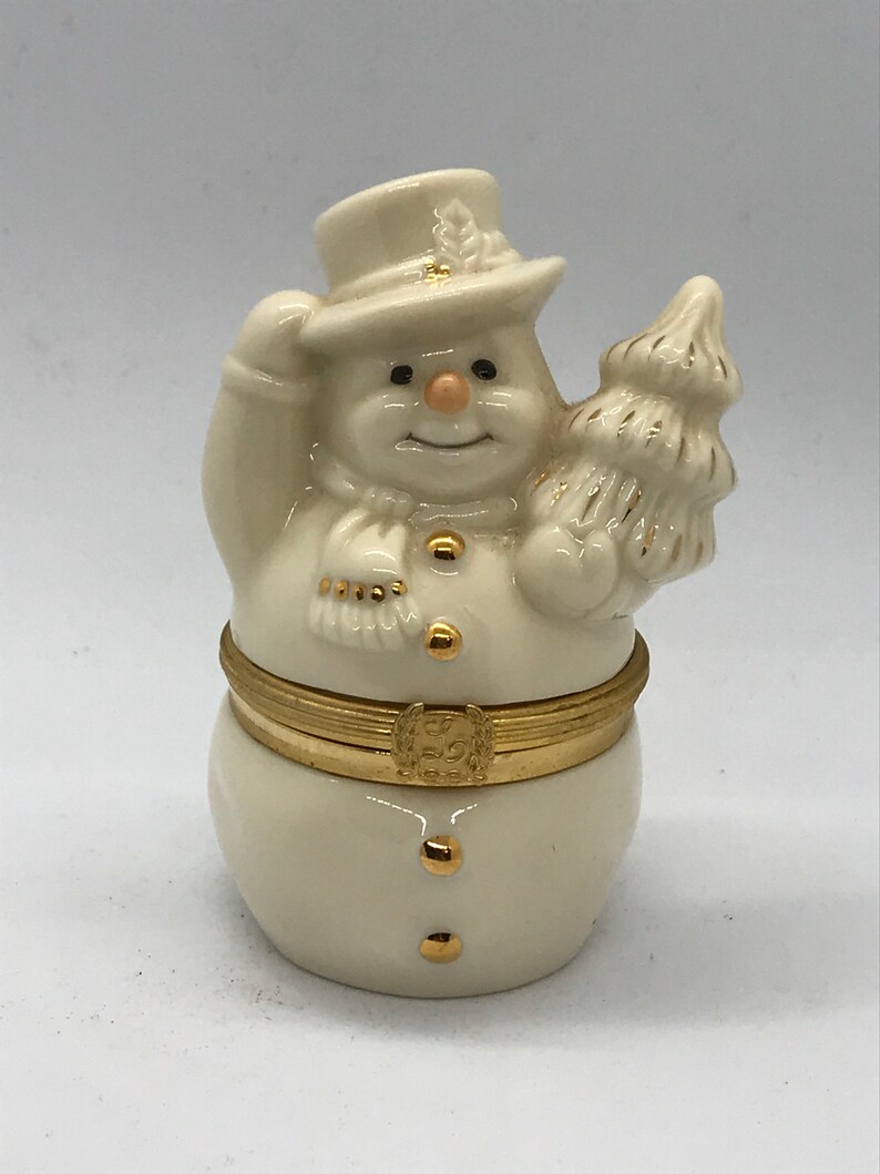 Lenox the Snowman's Surprise Trinket Box - Etsy