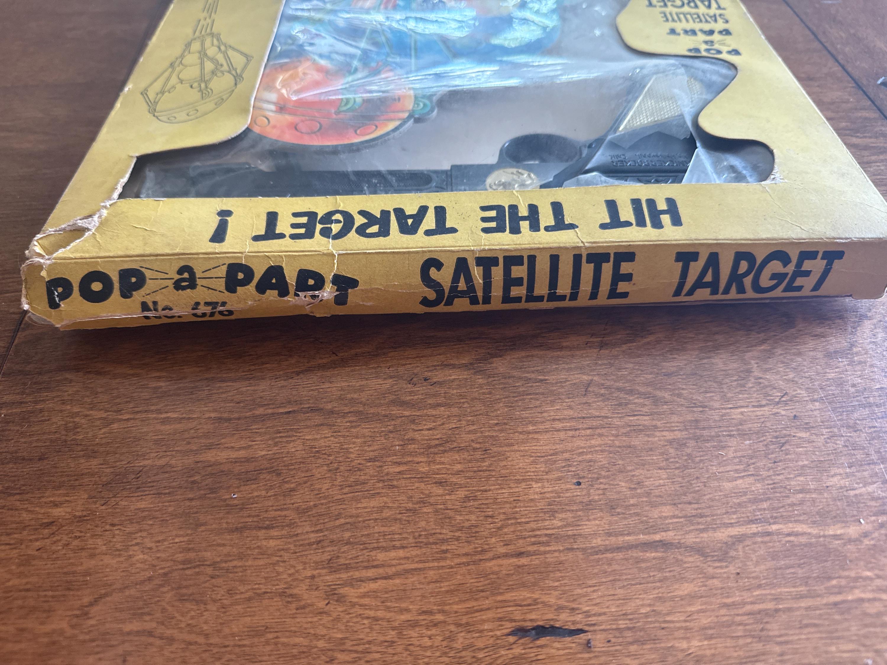 Vintage Outer Space Toy Target Game Pop a Part Satellite Target - Etsy