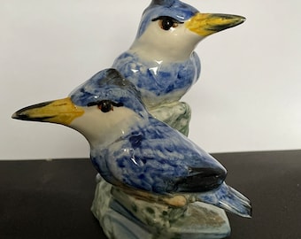 Stangl Pottery Bird Double Kingfisher Blue - Etsy