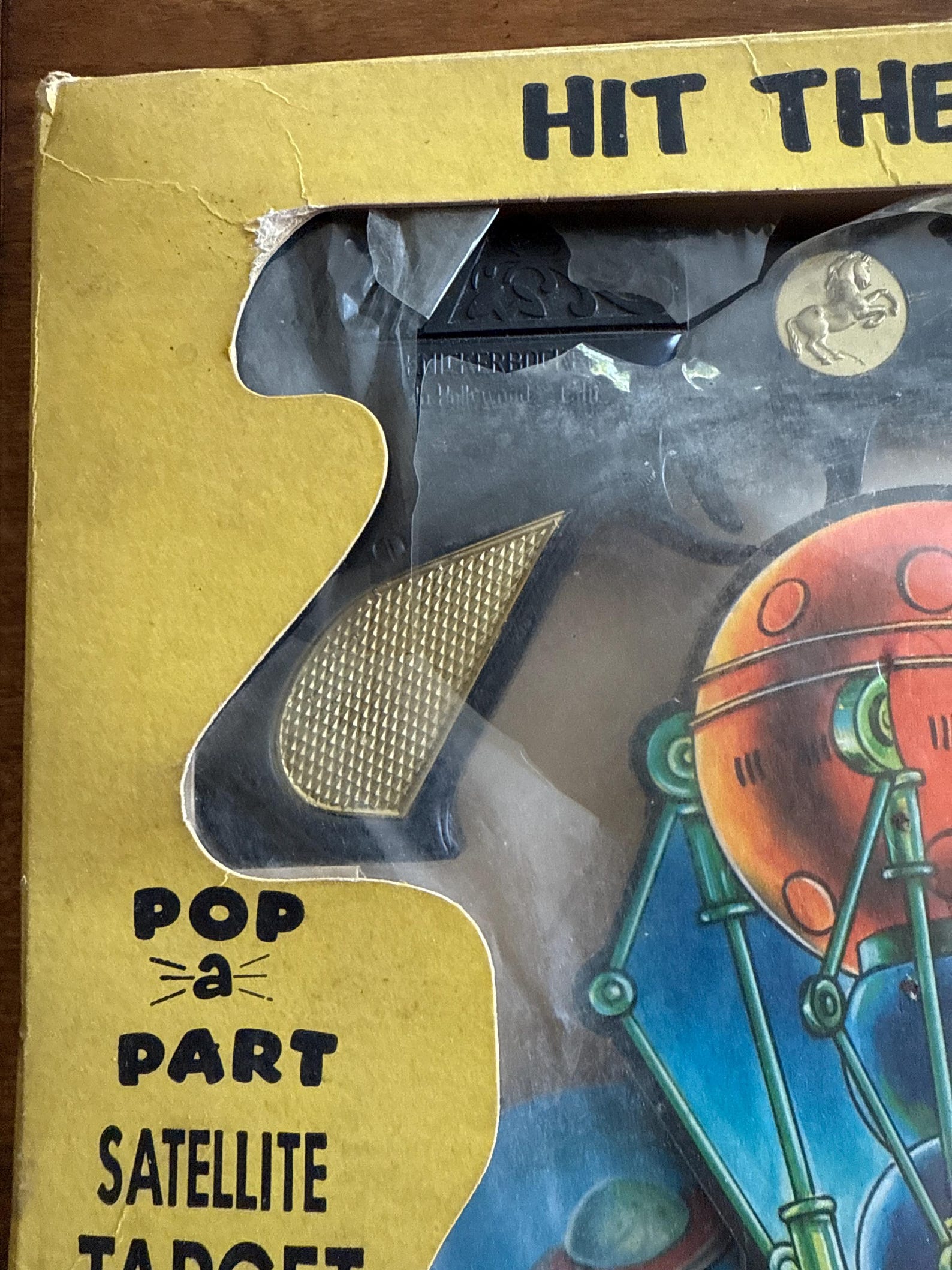 Vintage Outer Space Toy Target Game Pop a Part Satellite Target - Etsy