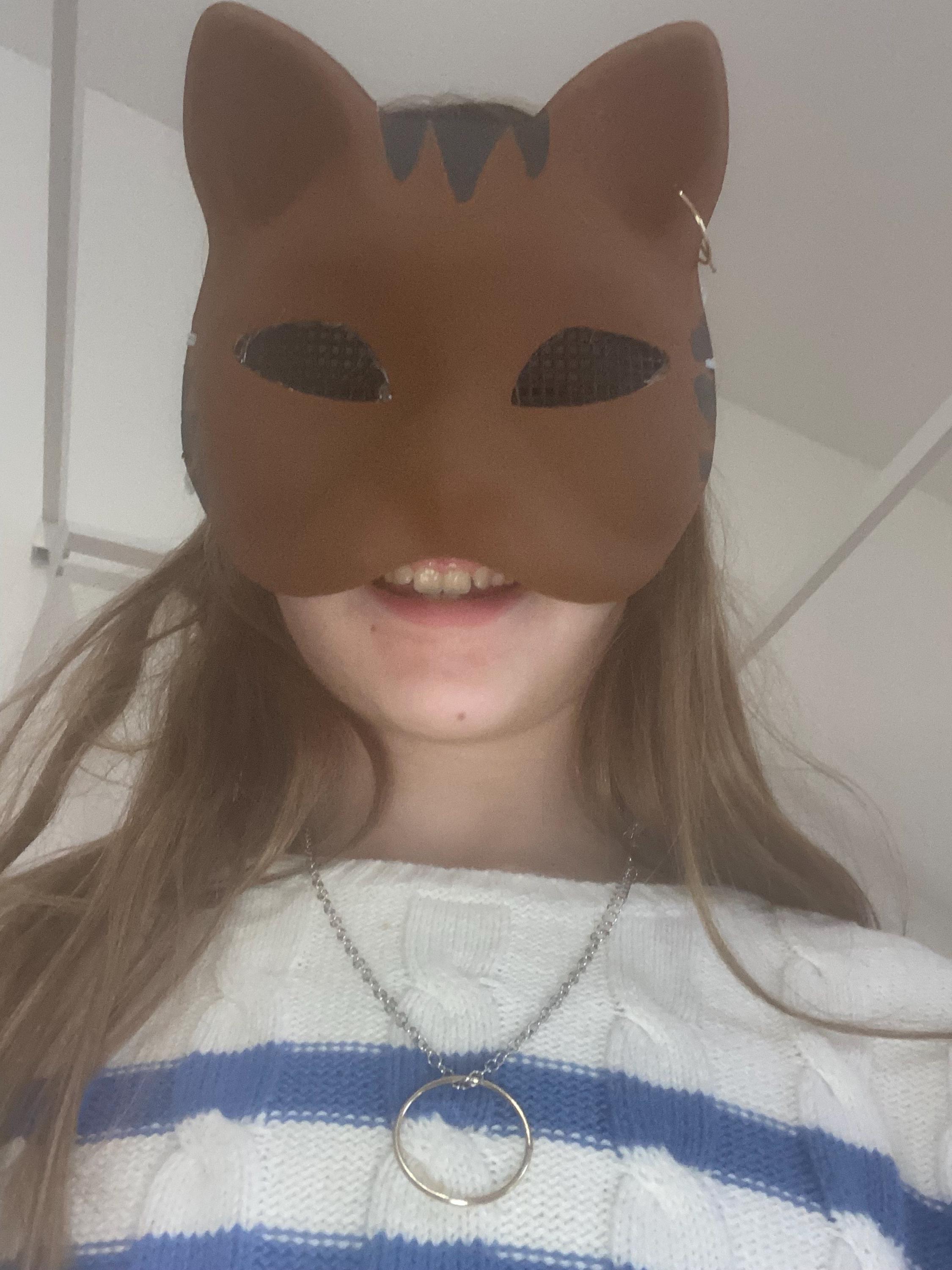 Tabby Cat Therian or Quadobist Mask With Matching Necklace - Etsy