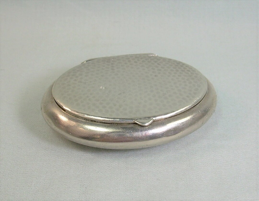 830 SILVER NORWEGIAN Hammered Locket Box-vintage Antique Almost ...