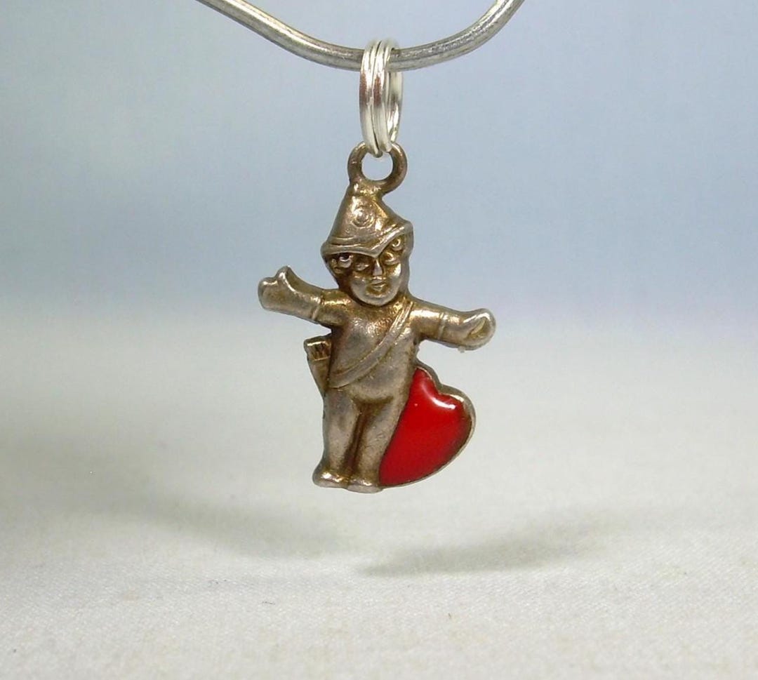 835 SILVER ELF Kobold Charm Pendant-vintage Antique Almost Sterling ...