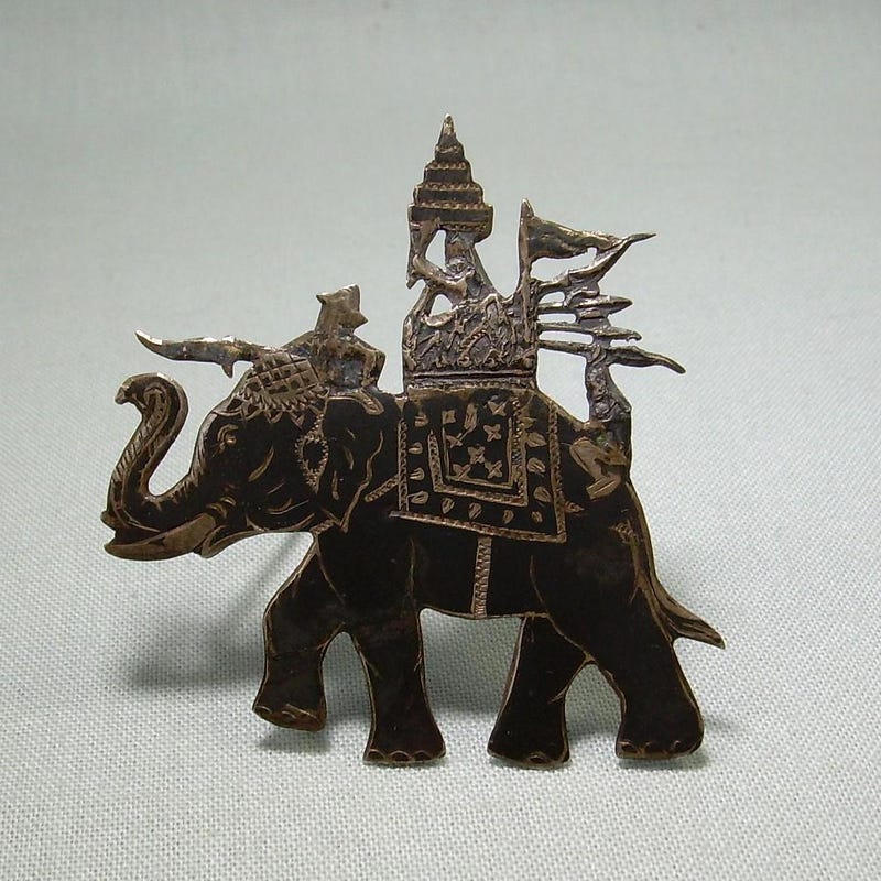 Elephant With Howdah - Etsy
