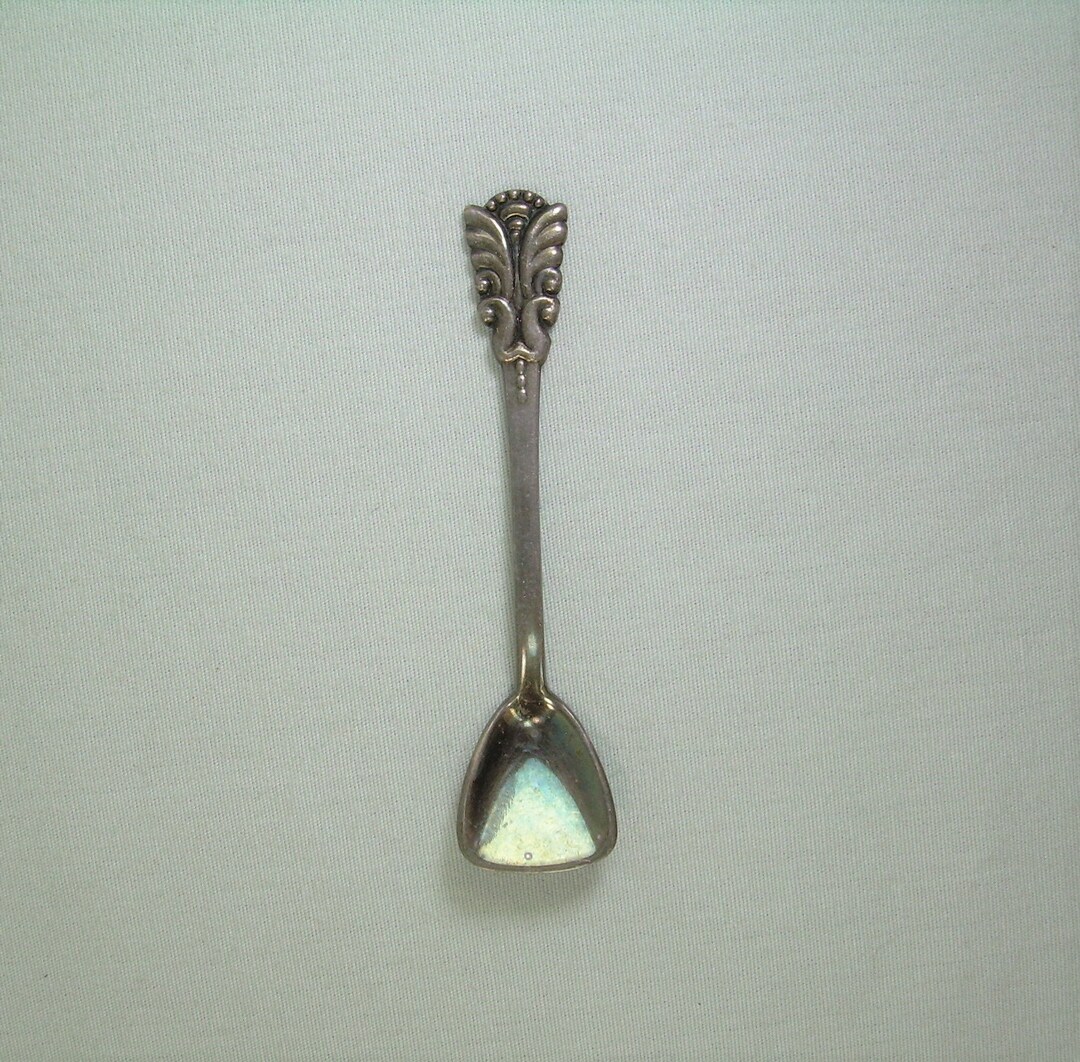 2-7/16" STERLING NORWEGIAN SALT Spoon-vintage 925 Silver-shovel Bowl ...