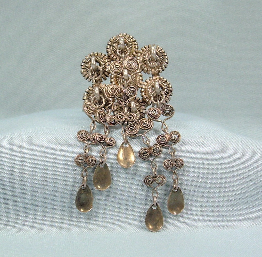 830 SILVER SOLJE Pin Brooch-vintage Antique Almost Sterling-oslo Norway ...