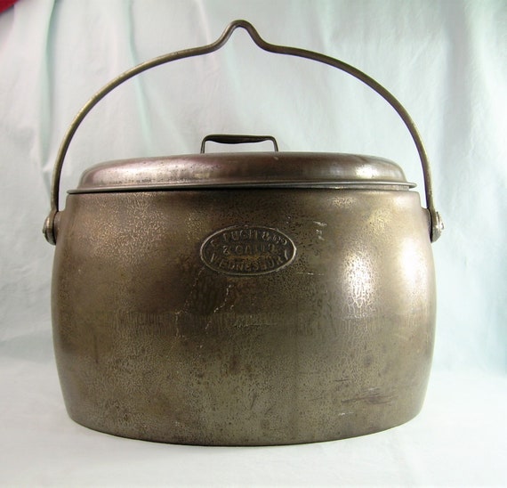 Large Antique Cooking Pot-e Pugh & Co Wednesbury England-3 Galls Three ...