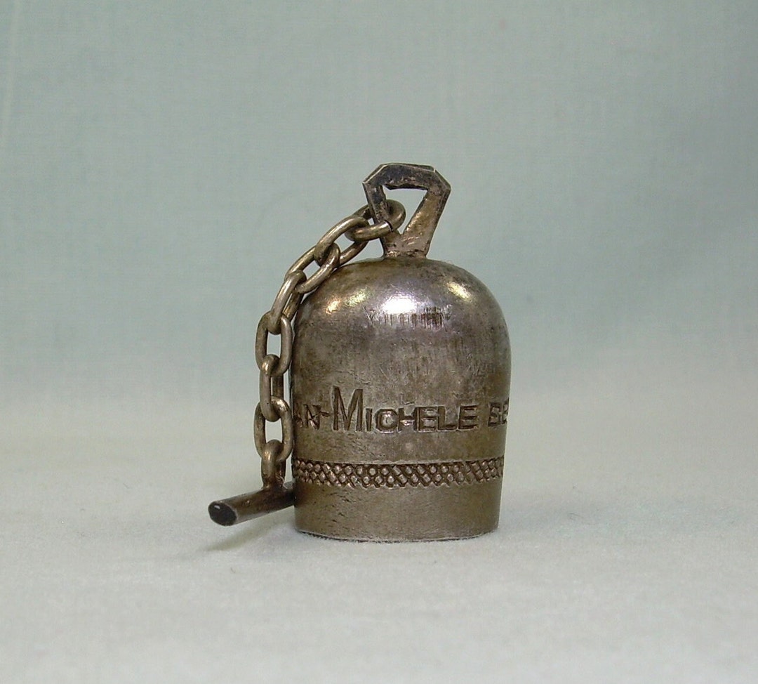 800 SILVER SAN MICHELE Wwii Bell Charm Pendant-vintage Antique Almost ...