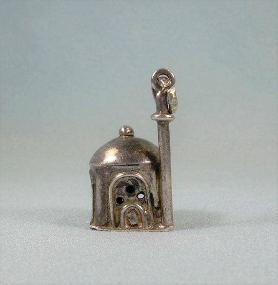 STERLING MOSQUE Pendant Charm-Vintage 925 Silver-Turk… - Gem