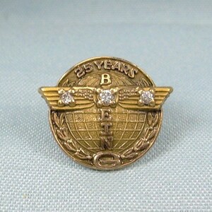 BOEING TOTEM POLE Triple Diamond Pin Tie Tac-employee Twenty Five 25 ...