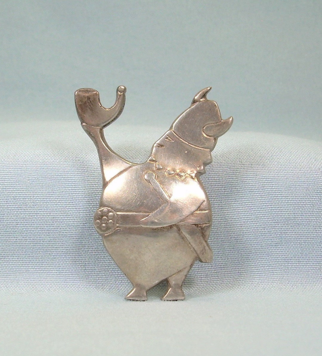 STERLING DANISH VIKING Pin Brooch-vintage 925 Silver-brammer Denmark ...