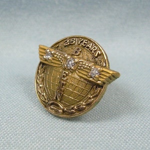 BOEING TOTEM POLE Triple Diamond Pin Tie Tac-employee Twenty Five 25 ...