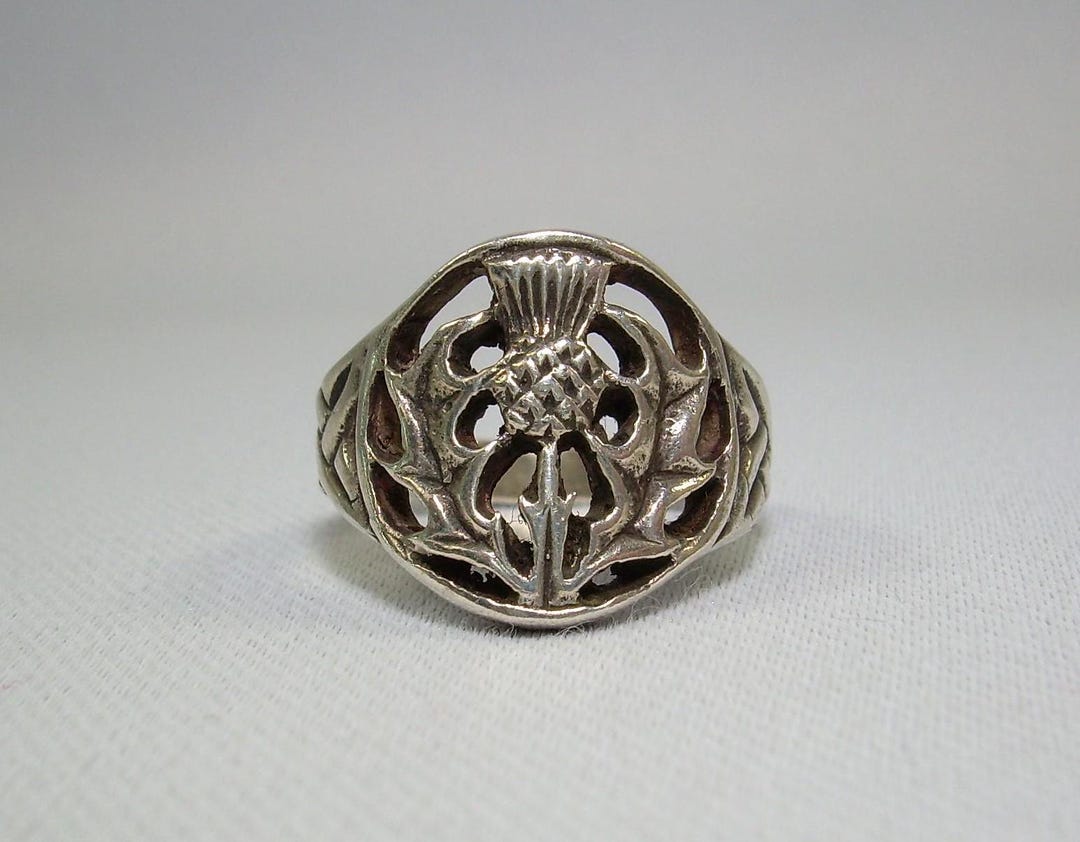 STERLING JOHN HARDY Thistle Ring Size 5-vintage 925 Silver-jh Hallmark ...